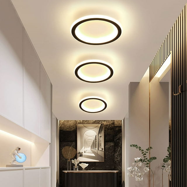 ADISUN Modern Led Ceiling Light Round Ceiling Lamp Acrylic Flush Mount ...