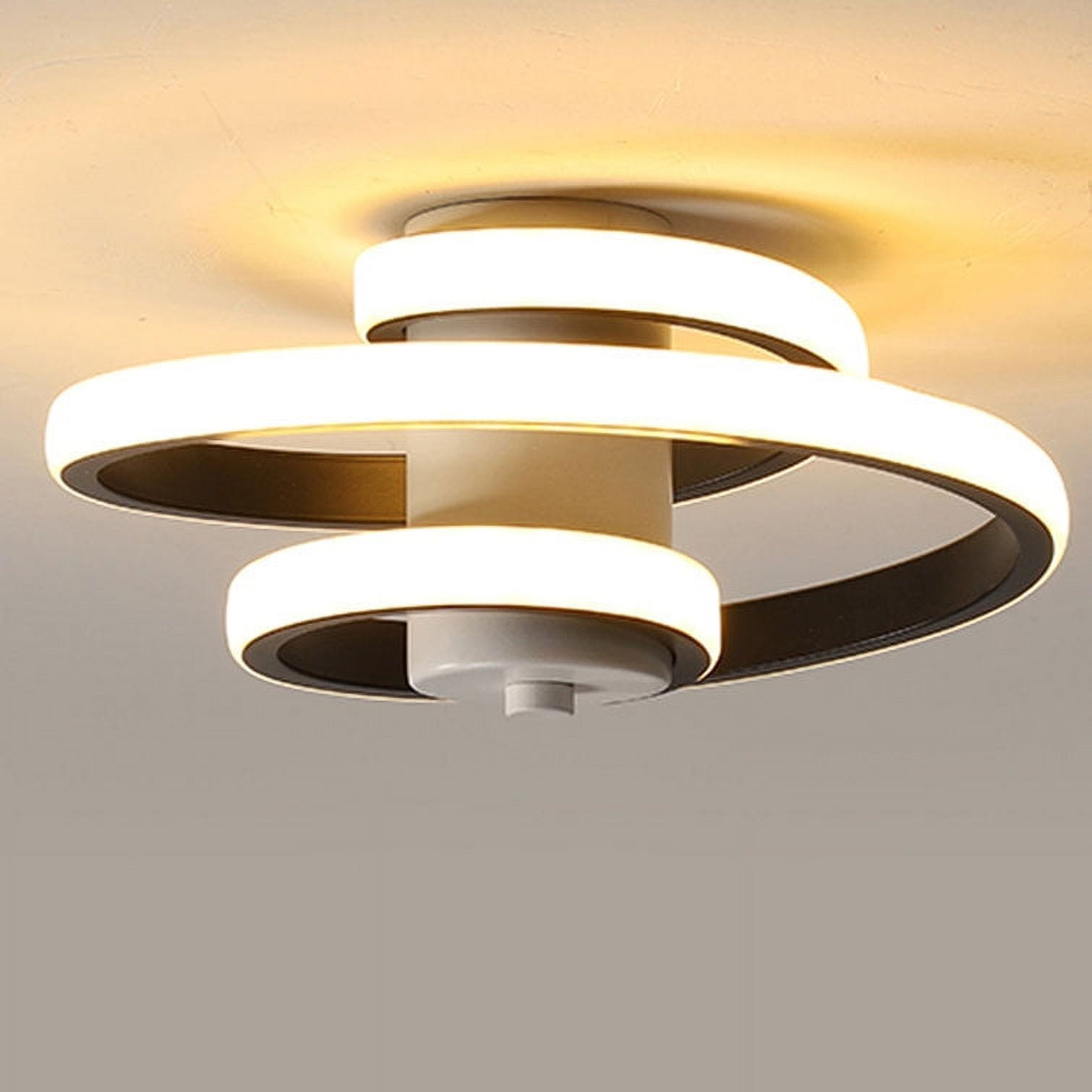 ADISUN Modern Spiral Design LED Ceiling Light 18W Flush Mount Lighting ...