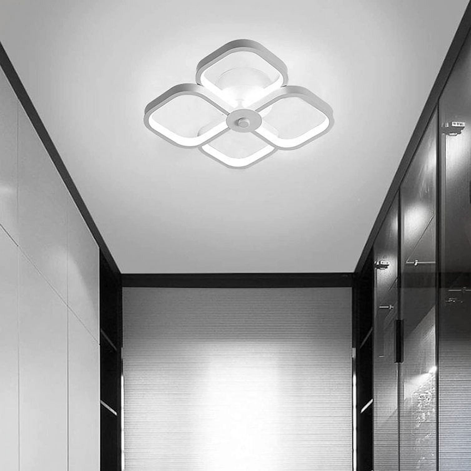 ADISUN White Modern Led Ceiling Light Fixtures, Square Design Creative ...