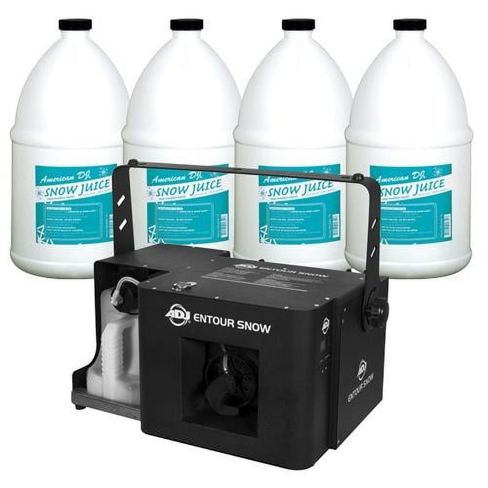 ADJ Entour Snow Professional High Powered Snow Machine with (4) Gallons ...