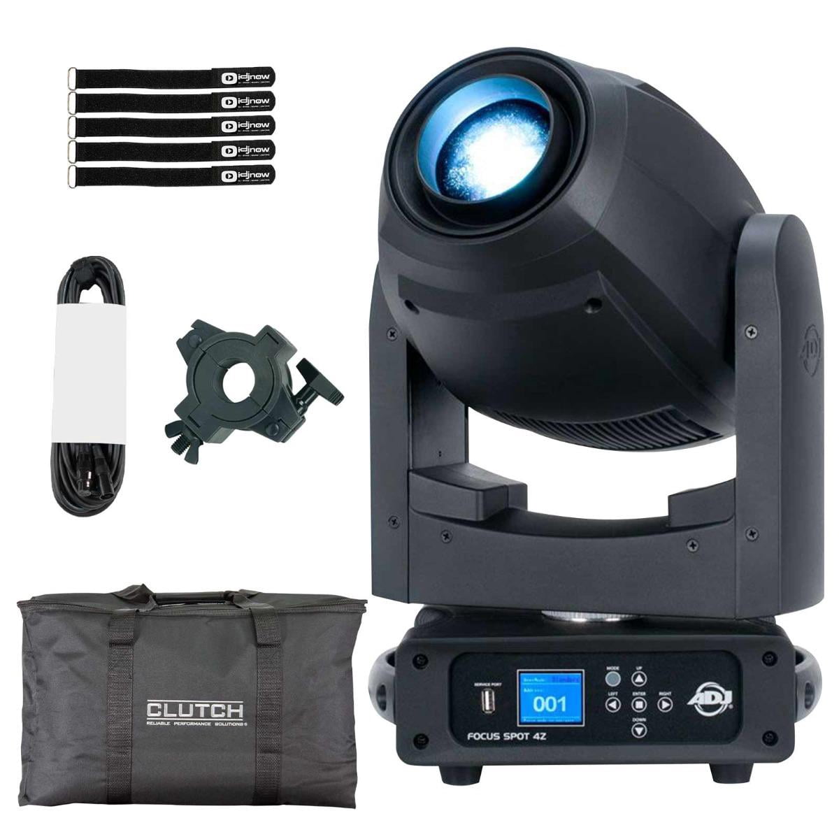 ADJ Focus Spot 4Z 200W LED Moving Head Spot with Carrying Case Package ...