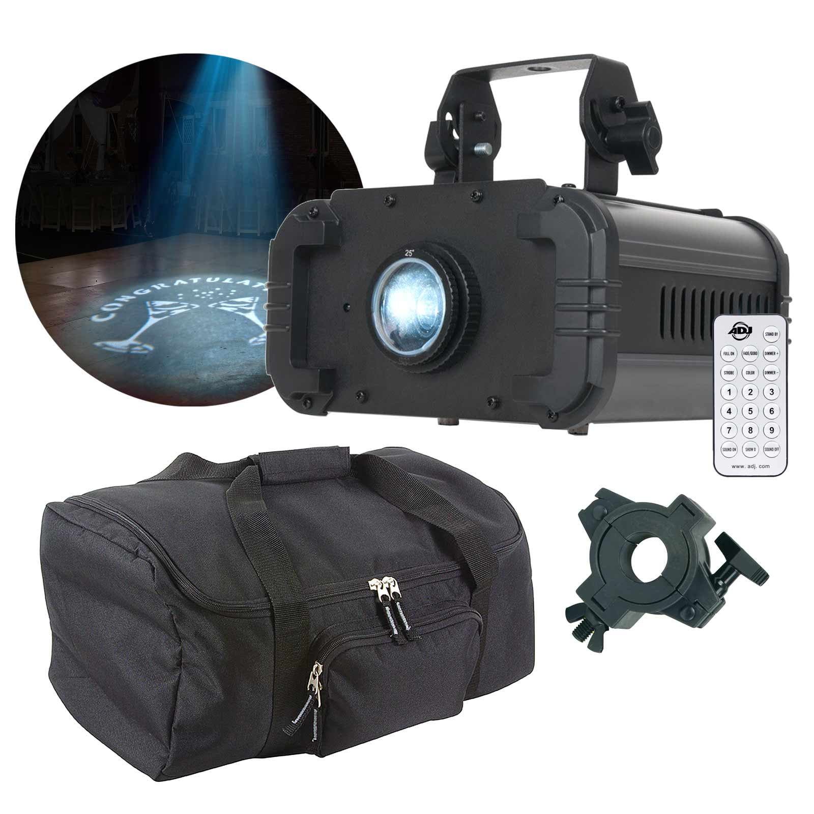 ADJ Ikon IR High Output LED Monogram Gobo Projector Package - Walmart.com