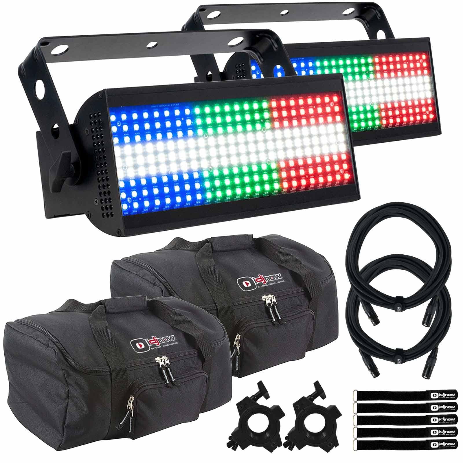 ADJ JOLT 300 High Powered Multi-Use LED Strobe Fixtures with Carry ...