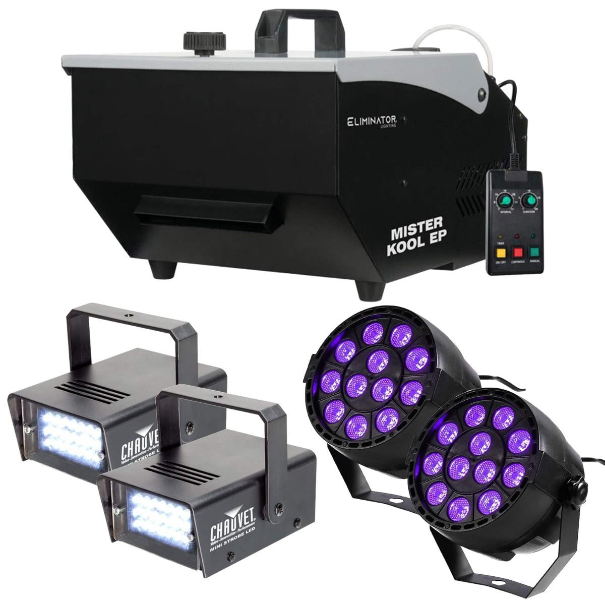 ADJ Mister Kool II Low-Lying Fog Machine with Dual Strobe Lights ...