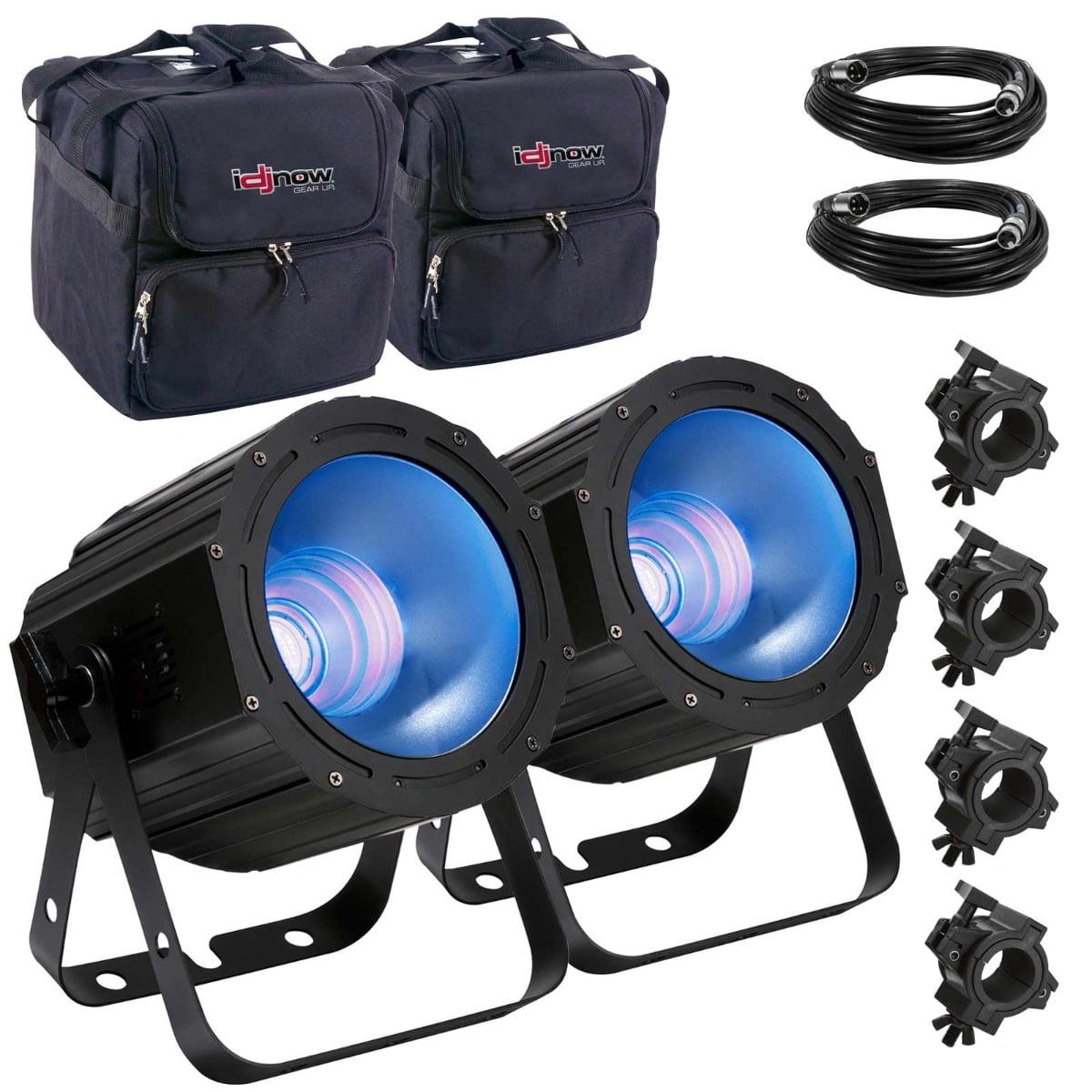 ADJ UV COB Cannon Super High Output UV Light Cannons with Carry Cases ...