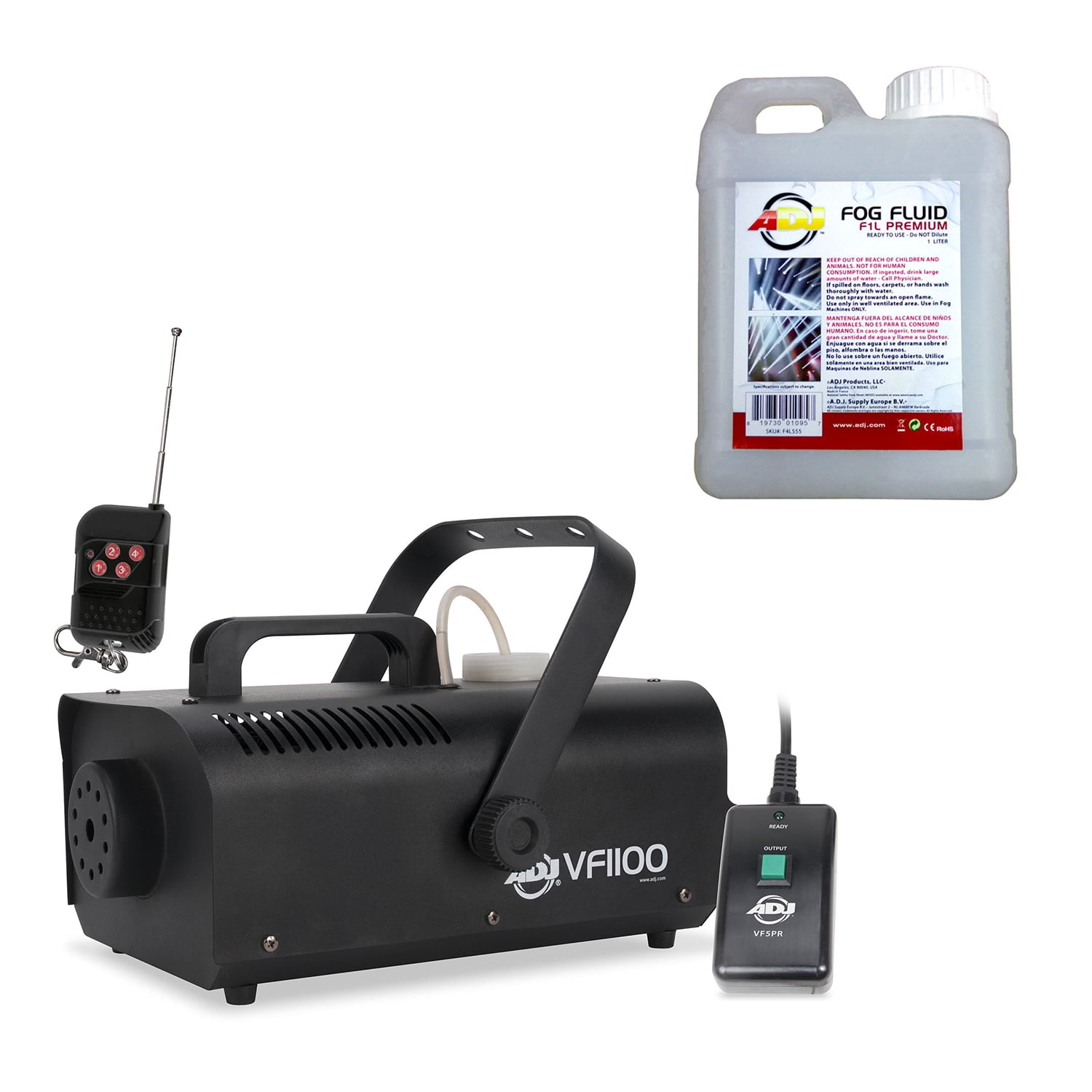 American DJ VF1100 850W 1L Medium Mobile Fog Machine w/ Wireless Remote ...
