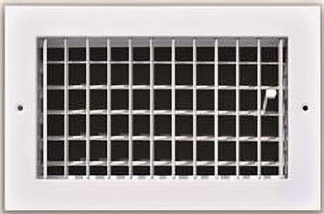 ADJUSTABLE 1 WAY WALL / CEILING REGISTER, 12 IN. X 8 IN., ALUMINUM per ...