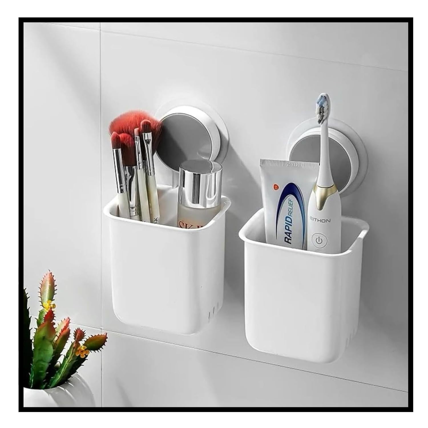 ADL PASSION Plastic Wall Mounted Self Adhesive Toothbrush ...