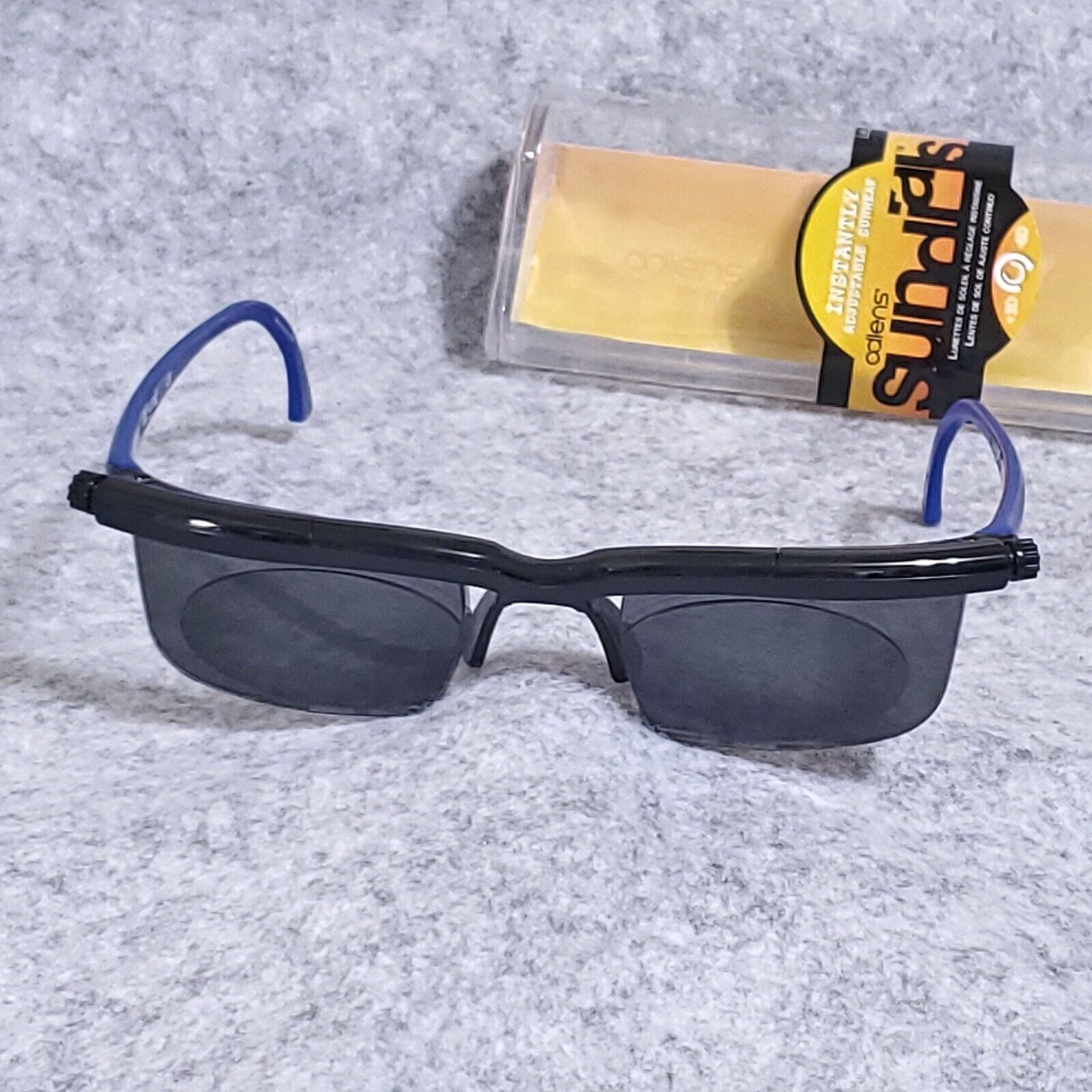 ADLENS SUNDIALS NEW Adjustables Sunglasses pwr +3.00/-6.00 Black&BLUE ...