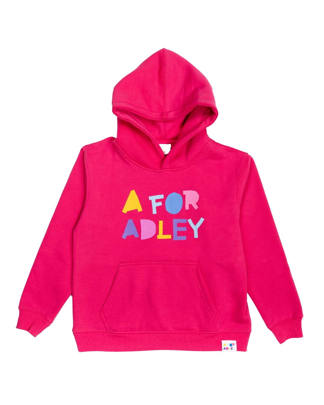 A FOR ADLEY BFF Hoodie Stylized With the Rainbow Logo, Used To Show Off ...