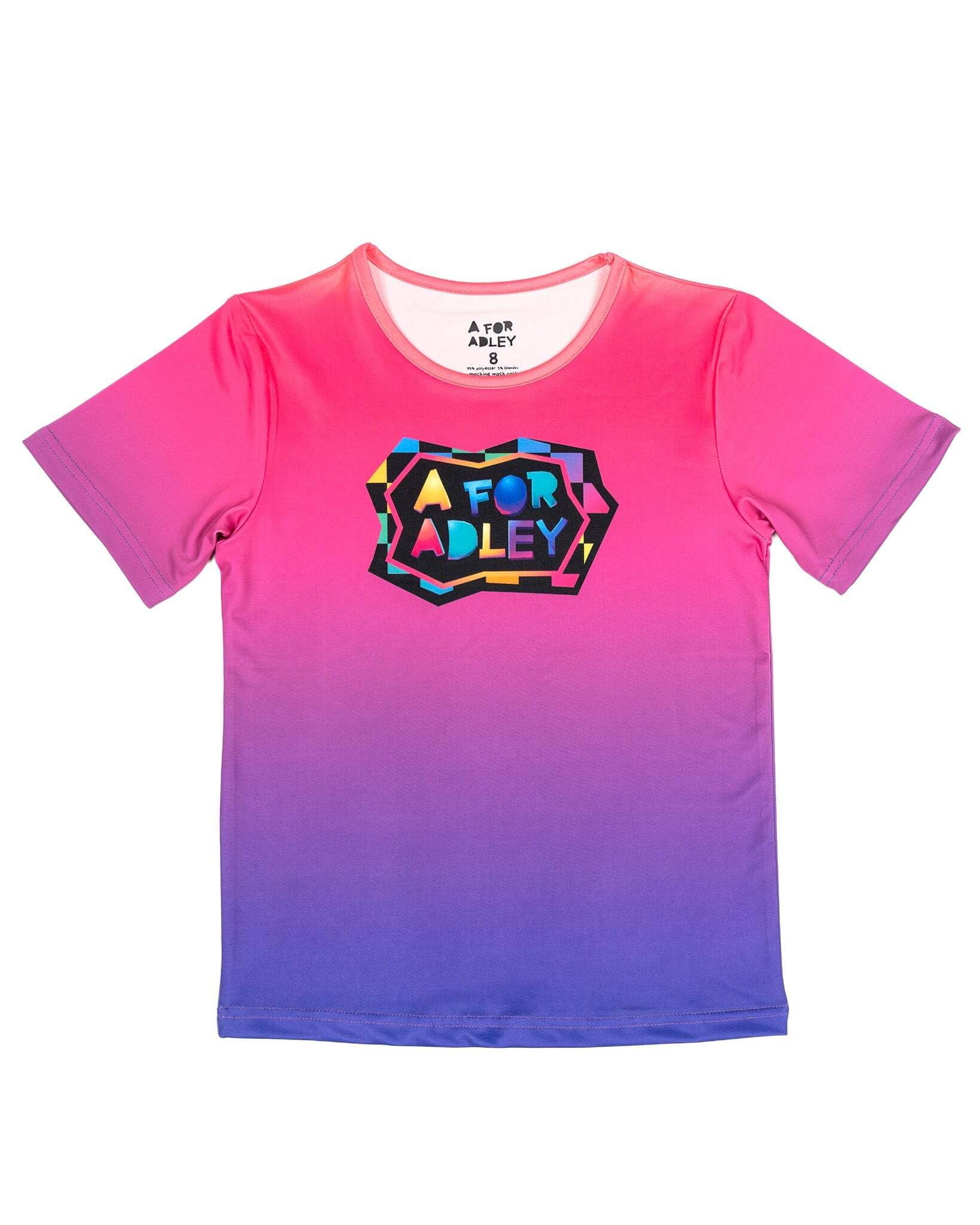 A FOR ADLEY Official Merch Presents a Custom Design Neon Checkered Logo ...