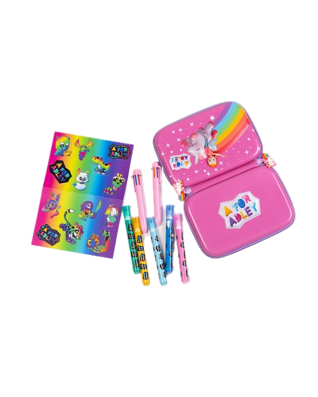 A FOR ADLEY Unicorn Rainbow Art Pouch and Pencil Case, A Fun Way to ...