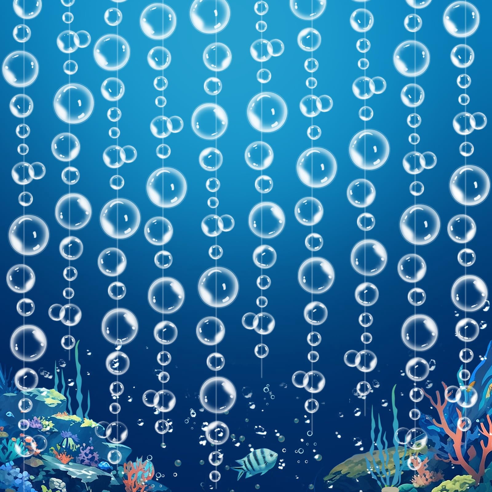 ADLKGG 10 Strings CORNET Under The Sea Party Decorations, Garlands for ...