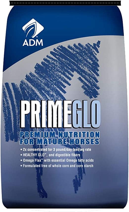 Adm Animal Nutrition PRIMEGLO Horse Pellet 50lb Blue 50 lb - Walmart.com