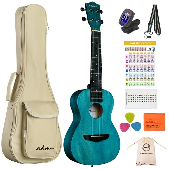 "ADM 23"" Beginner's Concert Ukulele Kit - Perfect Musical Instrument ...