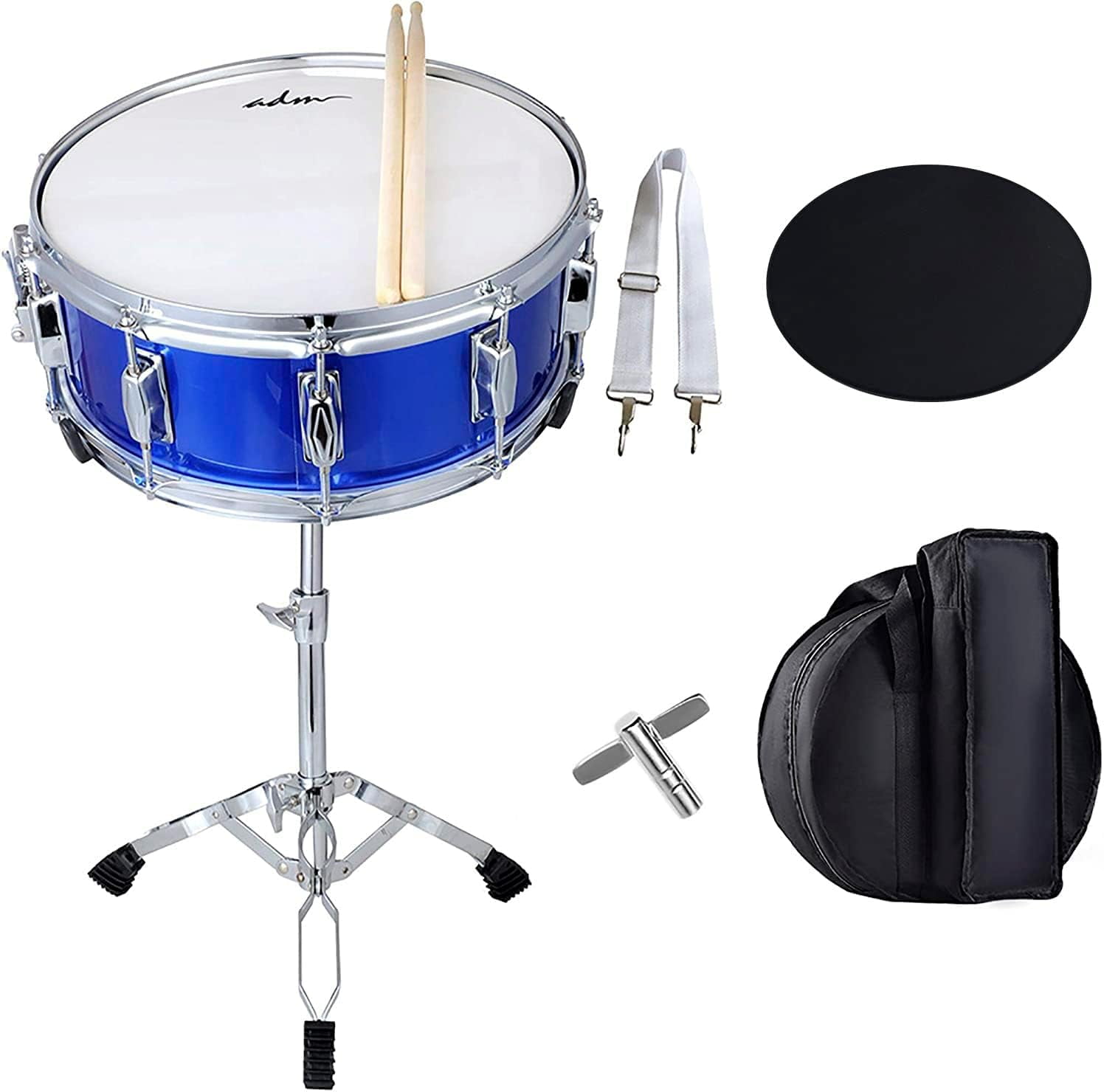 ADM Student Snare Drum Set 14 * 5.5 Inch, Kids Snare Drum Beginner Kit ...