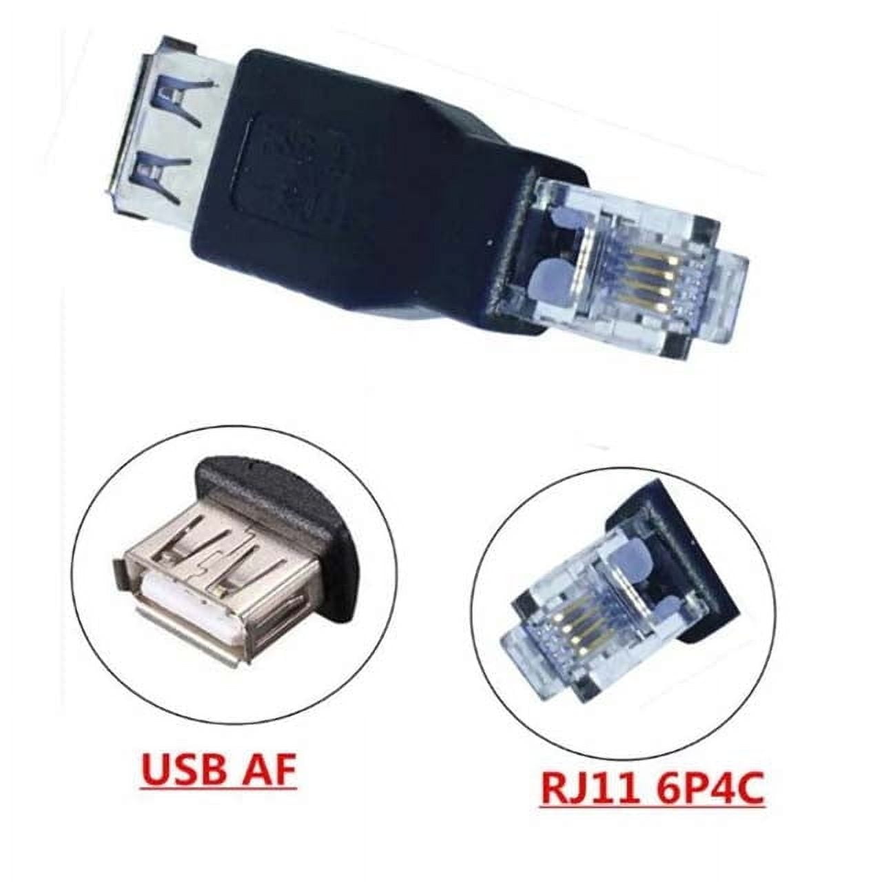 ADN-5206 - USB ADAPTER A FEMALE TO RJ11 6P4C 4PIN MALE - Walmart.com