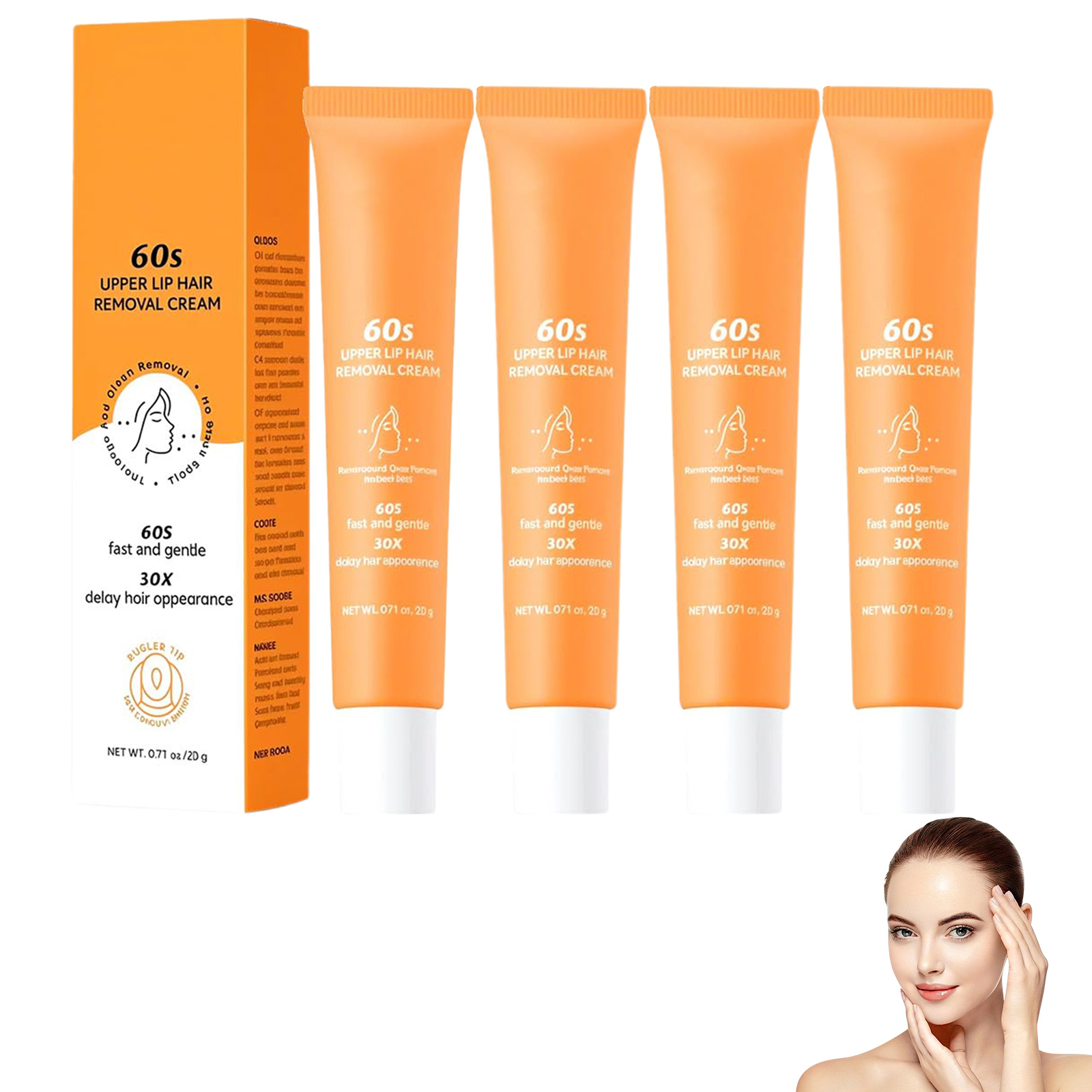 ADNOON Hair Removal Cream,2025 New Gentle Facial Hair Removal Cream ...