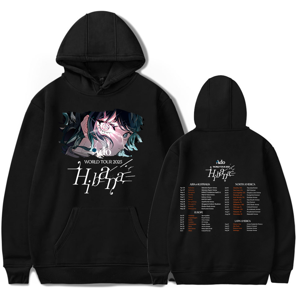 ADO Hoodie Hibana World Tour 2025 Merch Pullover for Men and Women ...
