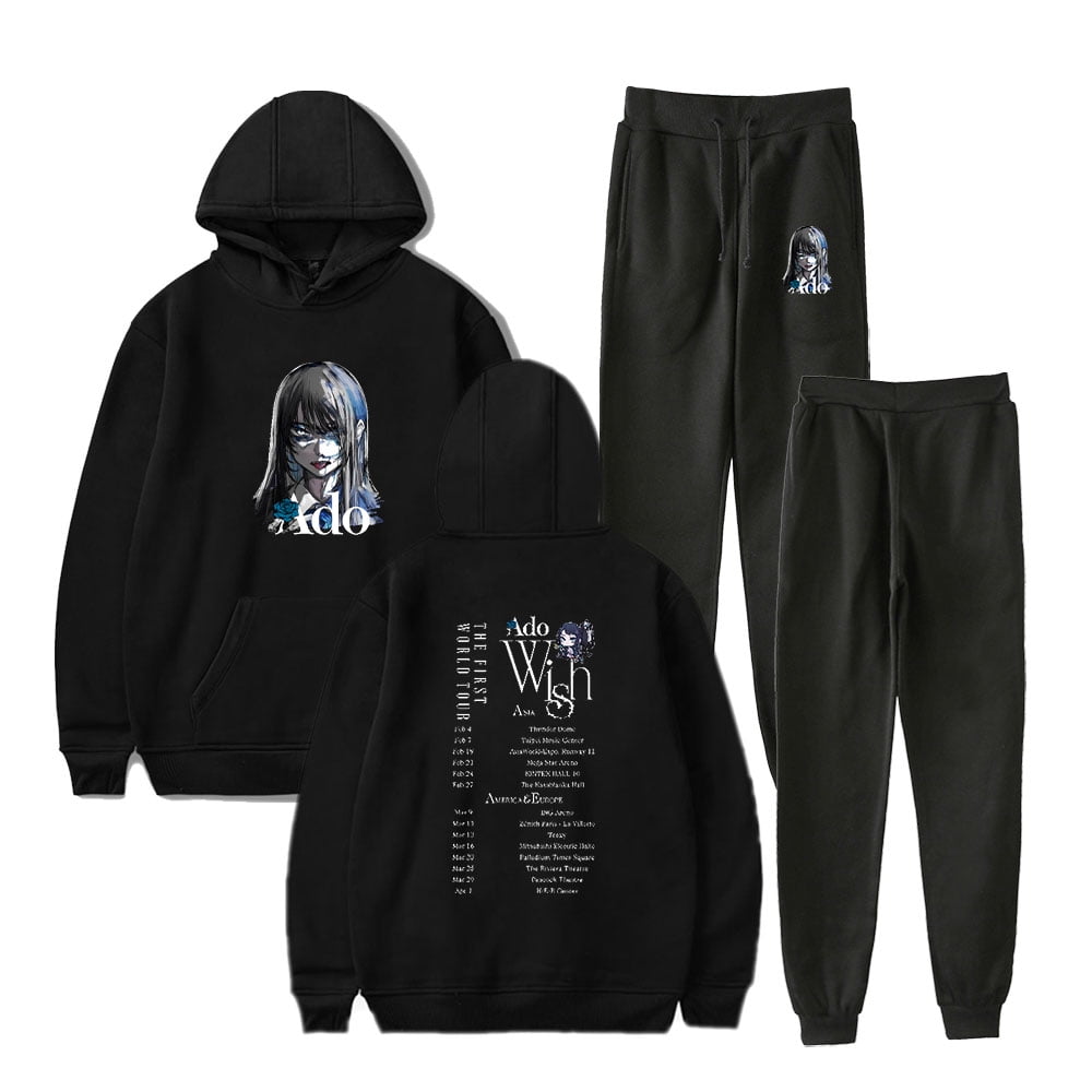ADO Wish Tour 2024 Hoodie Suit Man/Woman Hip Hop Hoodies 2 Pieces Sets ...
