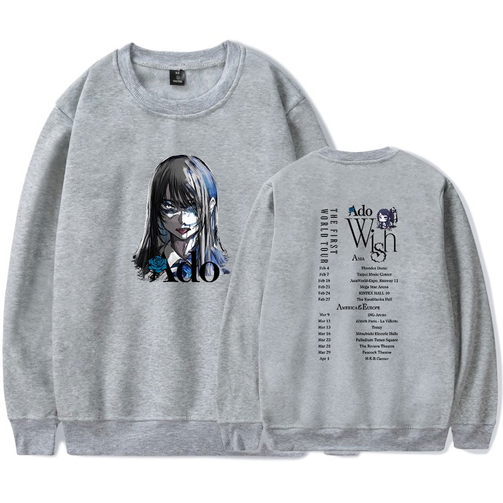ADO Wish Tour 2024 Sweatshirt Long-Sleeved Pullover Streetwear Casual ...