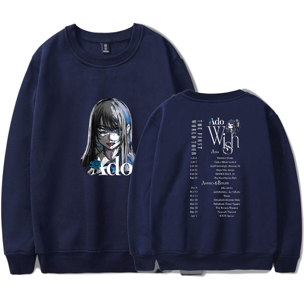 ADO Wish Tour 2024 Sweatshirt Long-Sleeved Pullover Streetwear Casual ...