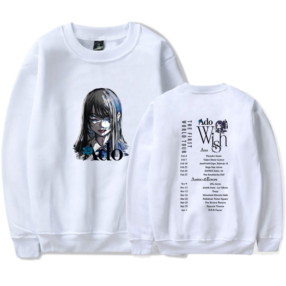 ADO Wish Tour 2024 Sweatshirt Long-Sleeved Pullover Streetwear Casual ...