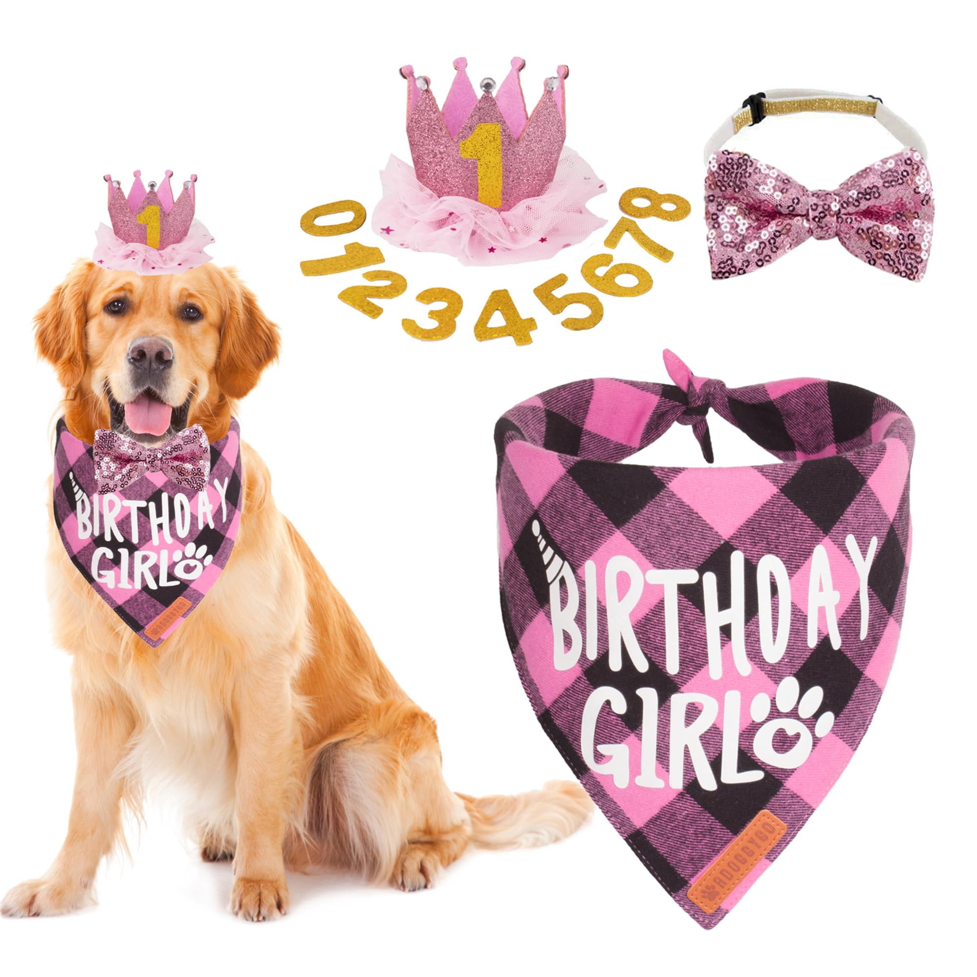 ADOGGYGO Dog Birthday Party Supplies, Multi Size Offered, Birthday Girl ...
