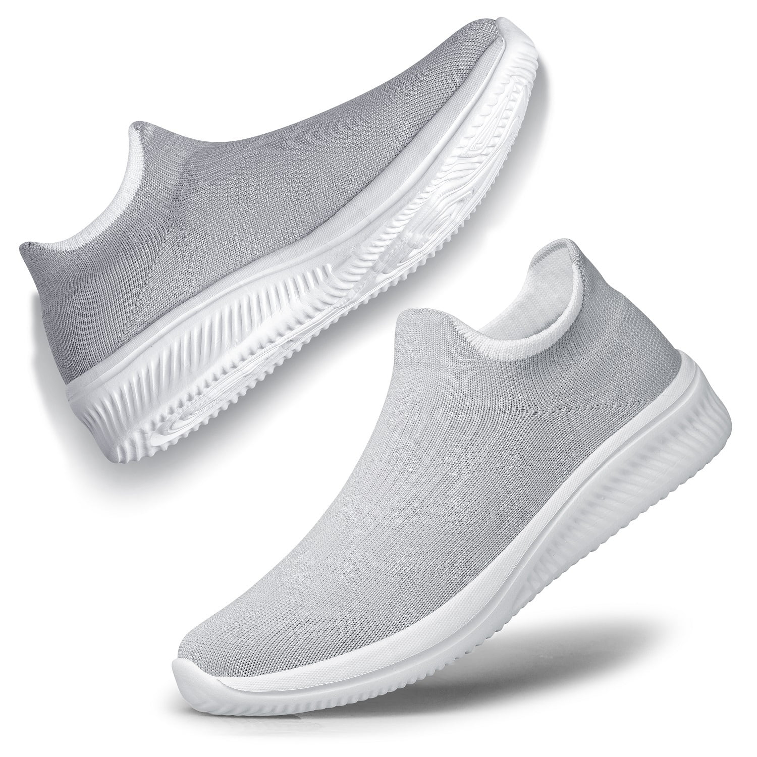 ADQ Men's Lightweight Athletic Slip-on Sneakers, Breathable Mesh, Non ...