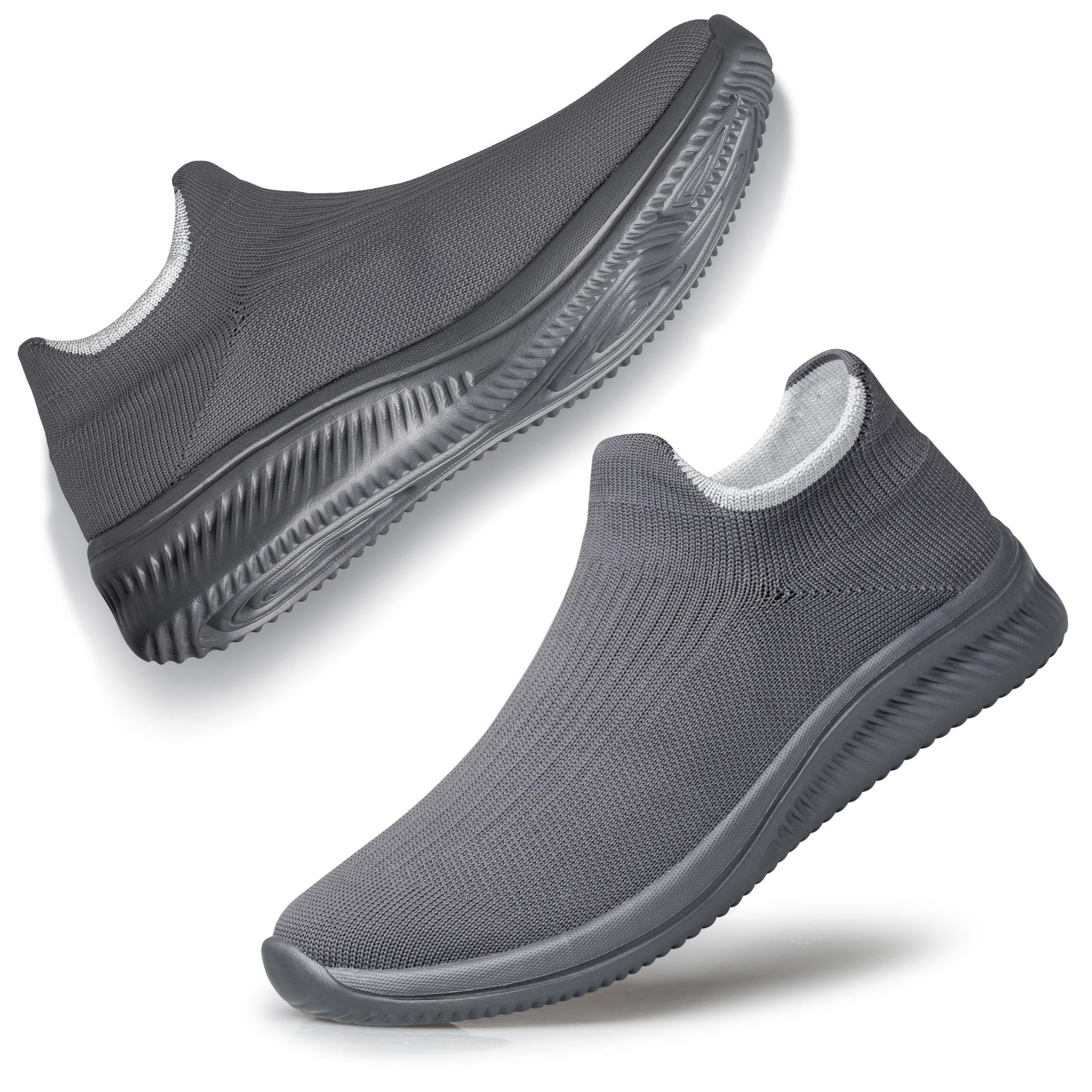 ADQ Men's Lightweight Athletic Sneakers Slip on Shoes Distance Running ...