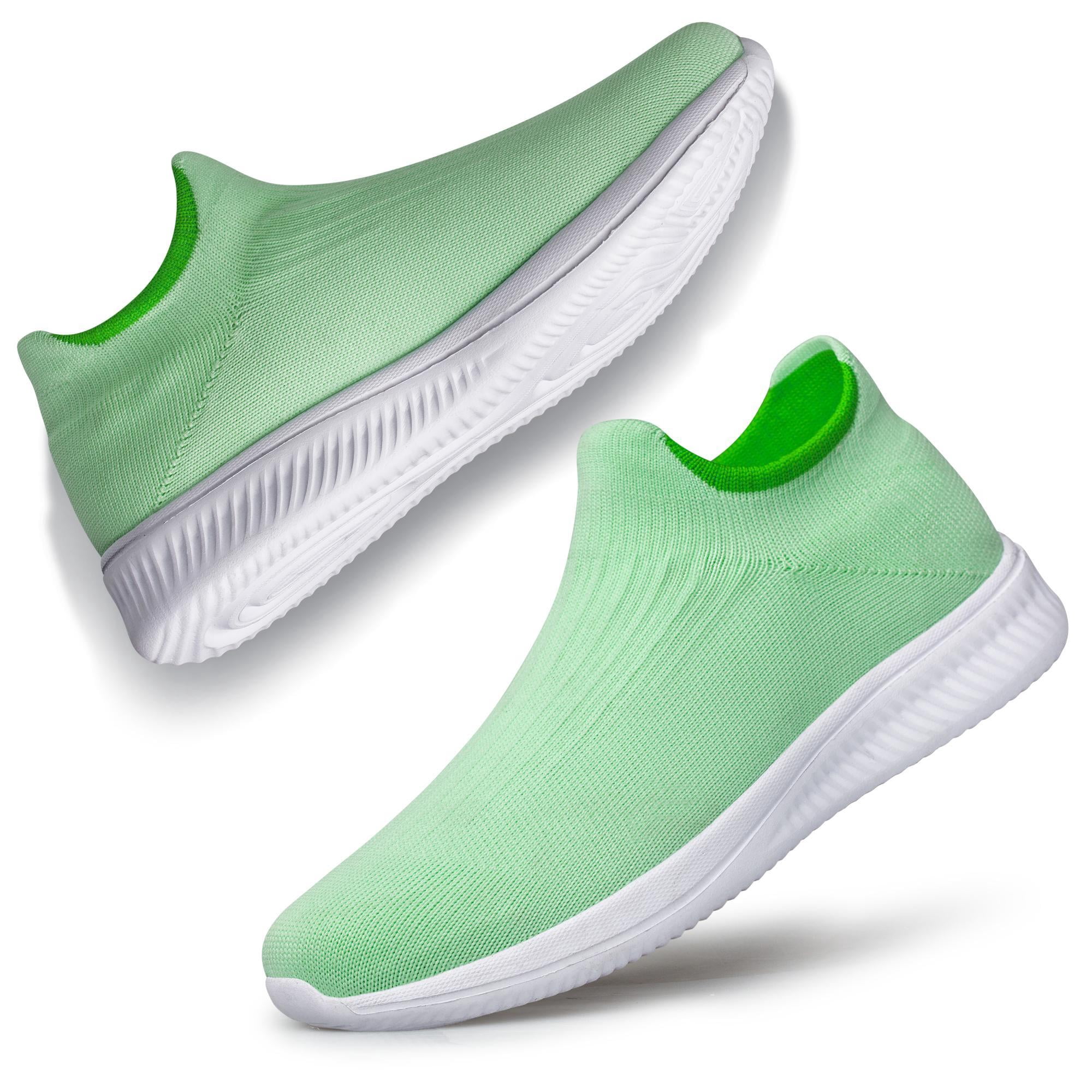 ADQ Women's Slip on Walking Shoes Lightweight Athletic Sneakers Comfort ...