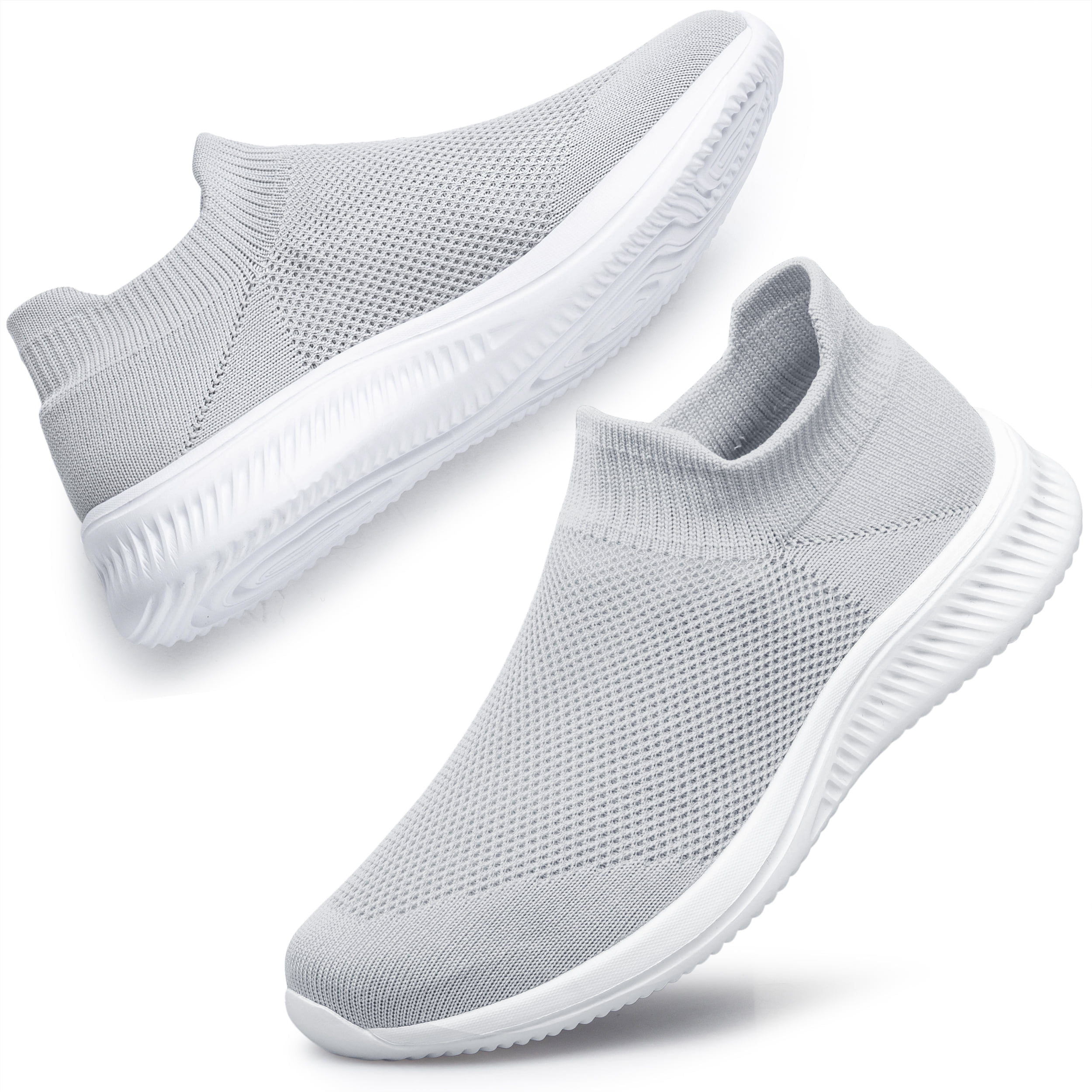 ADQ Women's Sneakers Lightweight Walking Shoes Breathable Slip-on Flats ...