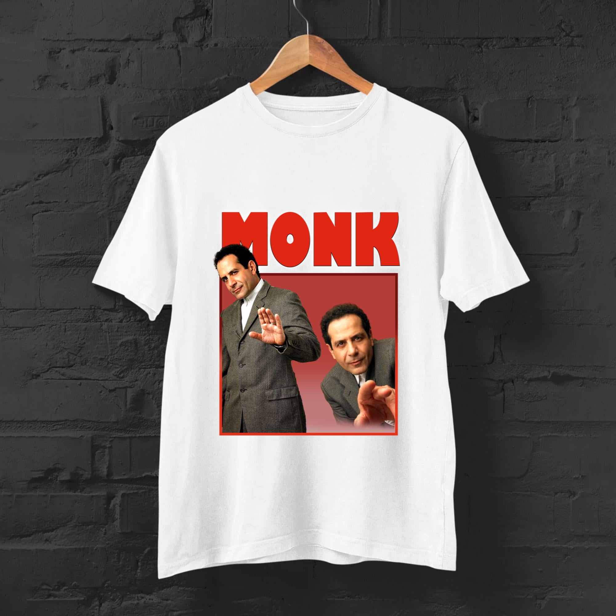 ADRIAN MONK Homage T-shirt, It's A Jungle Out There-TH40013 - Walmart.com
