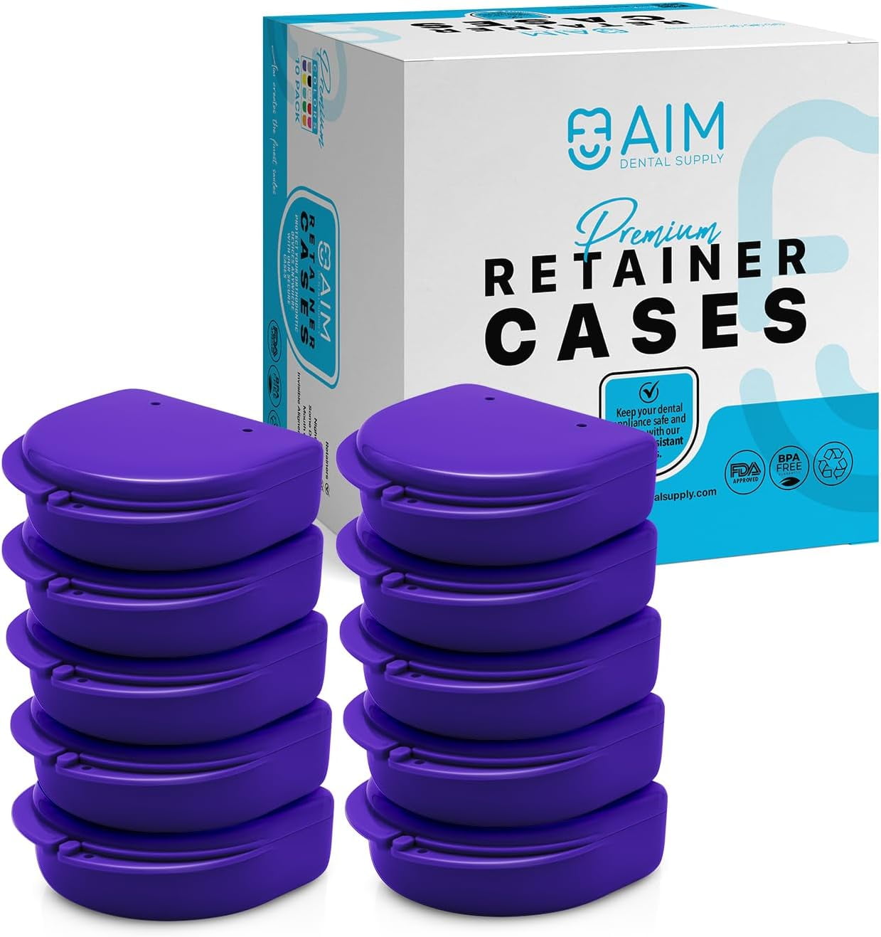 ADS Retainer Case with Vent Holes, Perfect Retainer Holder, Mouth Guard ...