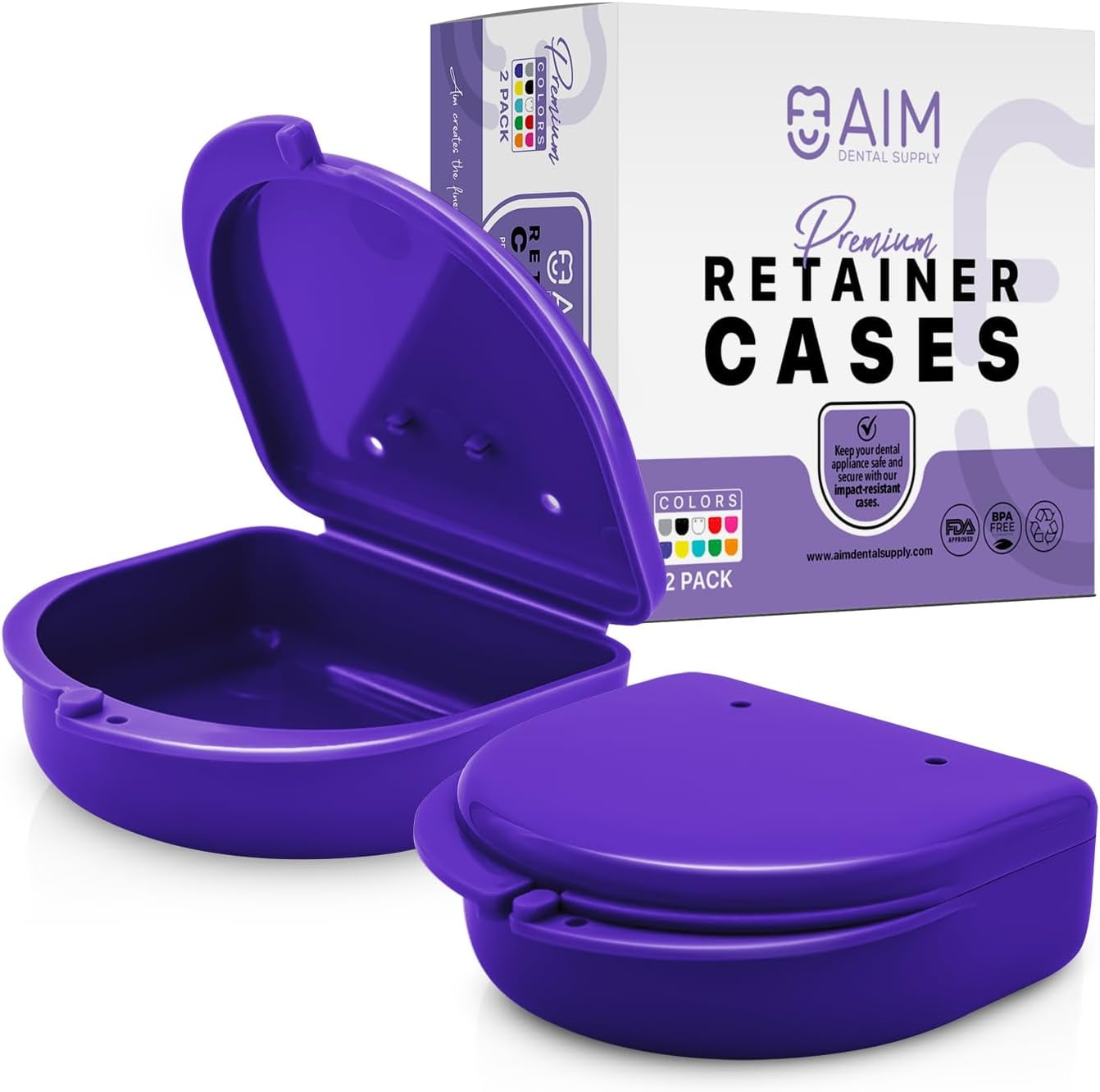 ADS Retainer Case with Vent Holes, Perfect Retainer Holder, Mouth Guard ...