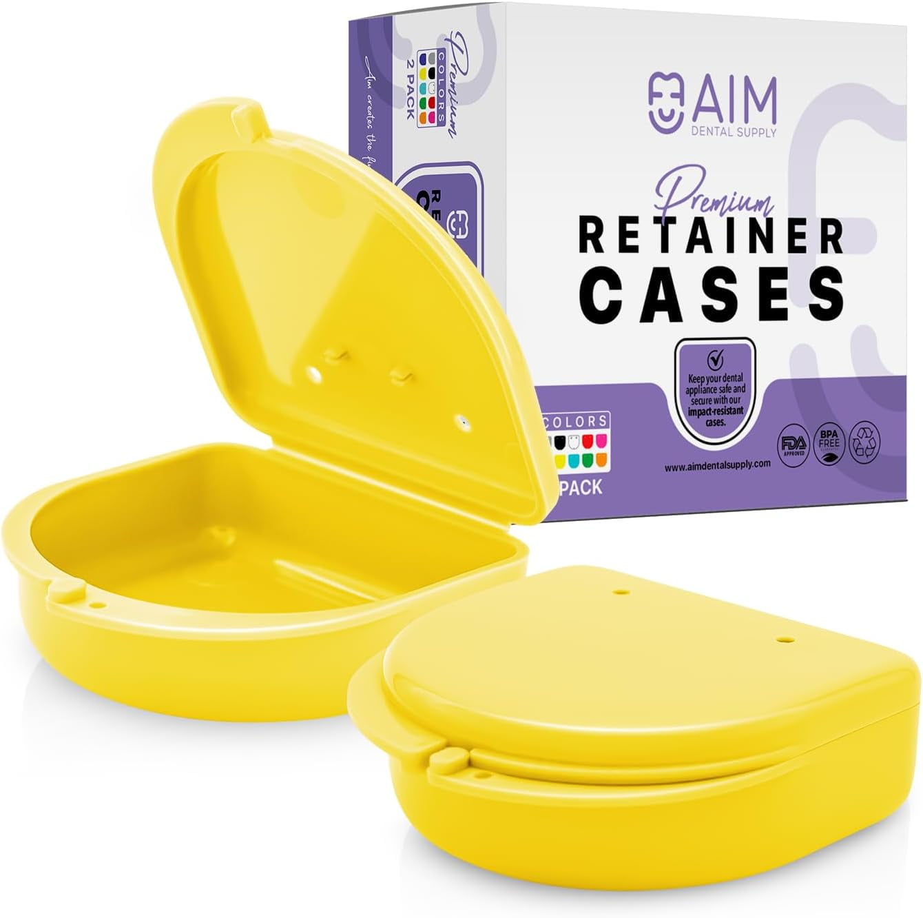 ADS Retainer Case with Vent Holes, Perfect Retainer Holder, Mouth Guard ...