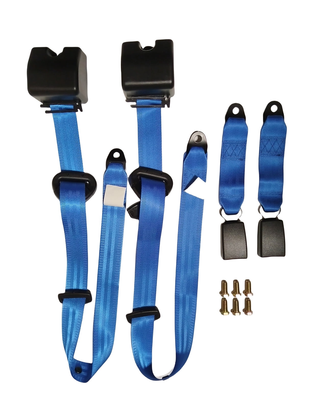 ADSMPLPKTY 2PACK 3 Point Adjustable Seat Belts Kit Universal for Car ...