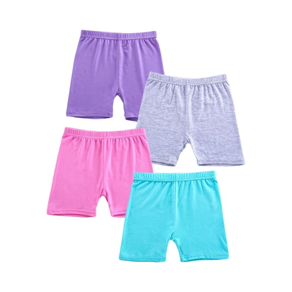 ADSSDQ 4 Pack Girls Bike Short Breathable Biker Under Dress Multicolor ...