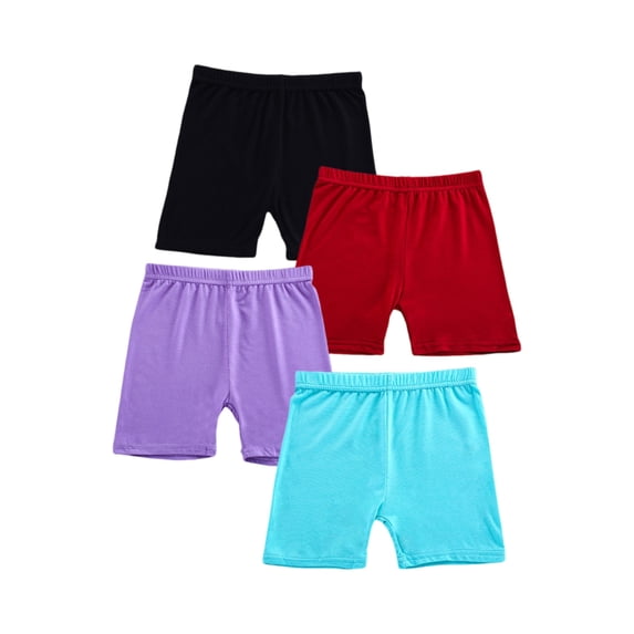 ADSSDQ 4 Pack Girls Bike Short Breathable Biker Under Dress Multicolor ...