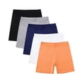 ADSSDQ 5 Pack Girls Bike Short Breathable Biker Under Dress Multicolor ...
