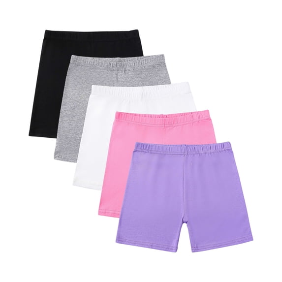 ADSSDQ 5 Pack Girls Bike Short Breathable Biker Under Dress Multicolor ...