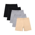 ADSSDQ 5 Pack Girls Bike Short Breathable Biker Under Dress Multicolor ...