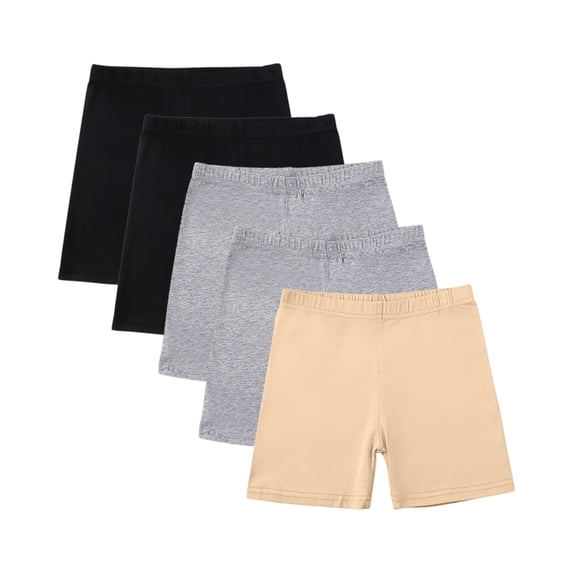 ADSSDQ 5 Pack Girls Bike Short Breathable Biker Under Dress Multicolor ...