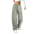 ADSSDQ Baggy Cargo Pants Women Quick Dry Hiking Wide Leg Pant with ...
