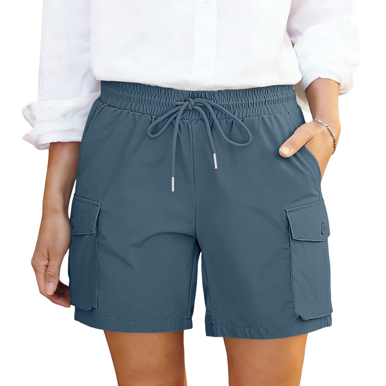 ADSSDQ Bermuda Cargo Shorts for Women Summer Outdoor Hiking Travel ...