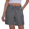 ADSSDQ Bermuda Shorts for Women Casual Wide Leg Drawstring Hiking Work ...