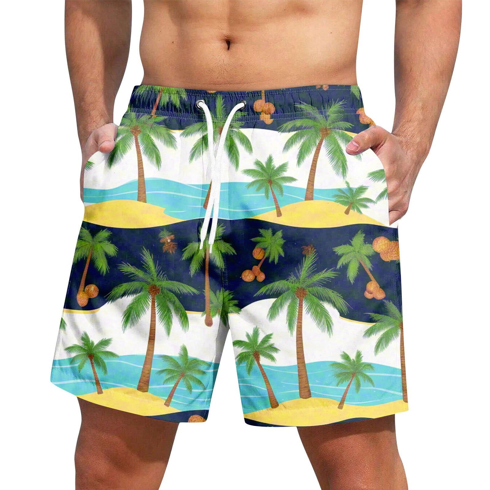 ADSSDQ Big and Tall Mens Swim Trunks, Quick Dry Swimming Shorts ...