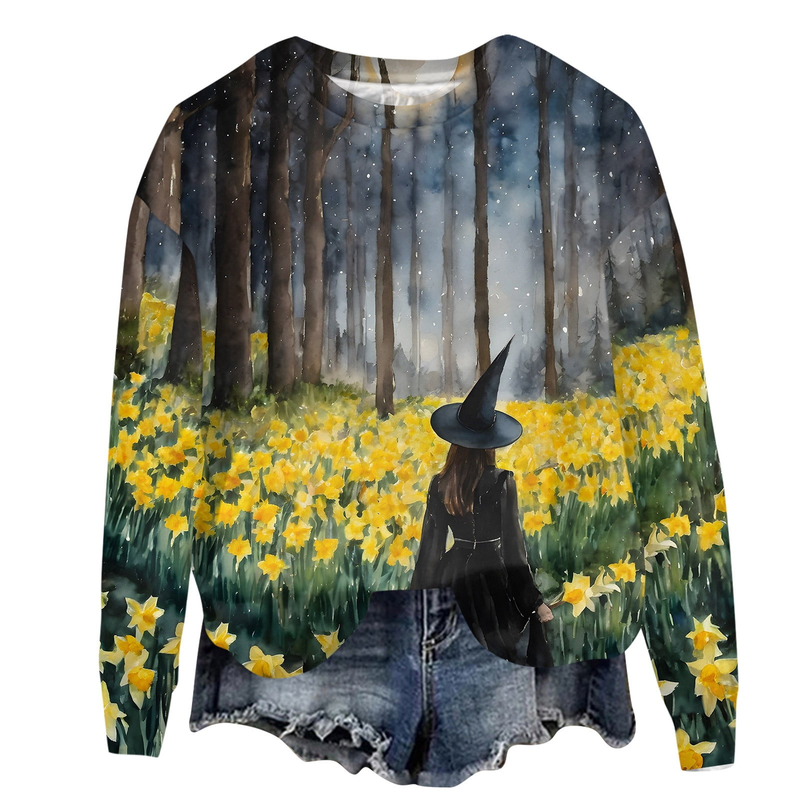 ADSSDQ Girls Trip Salem Sweatshirt for Women Witches Vintage Long ...
