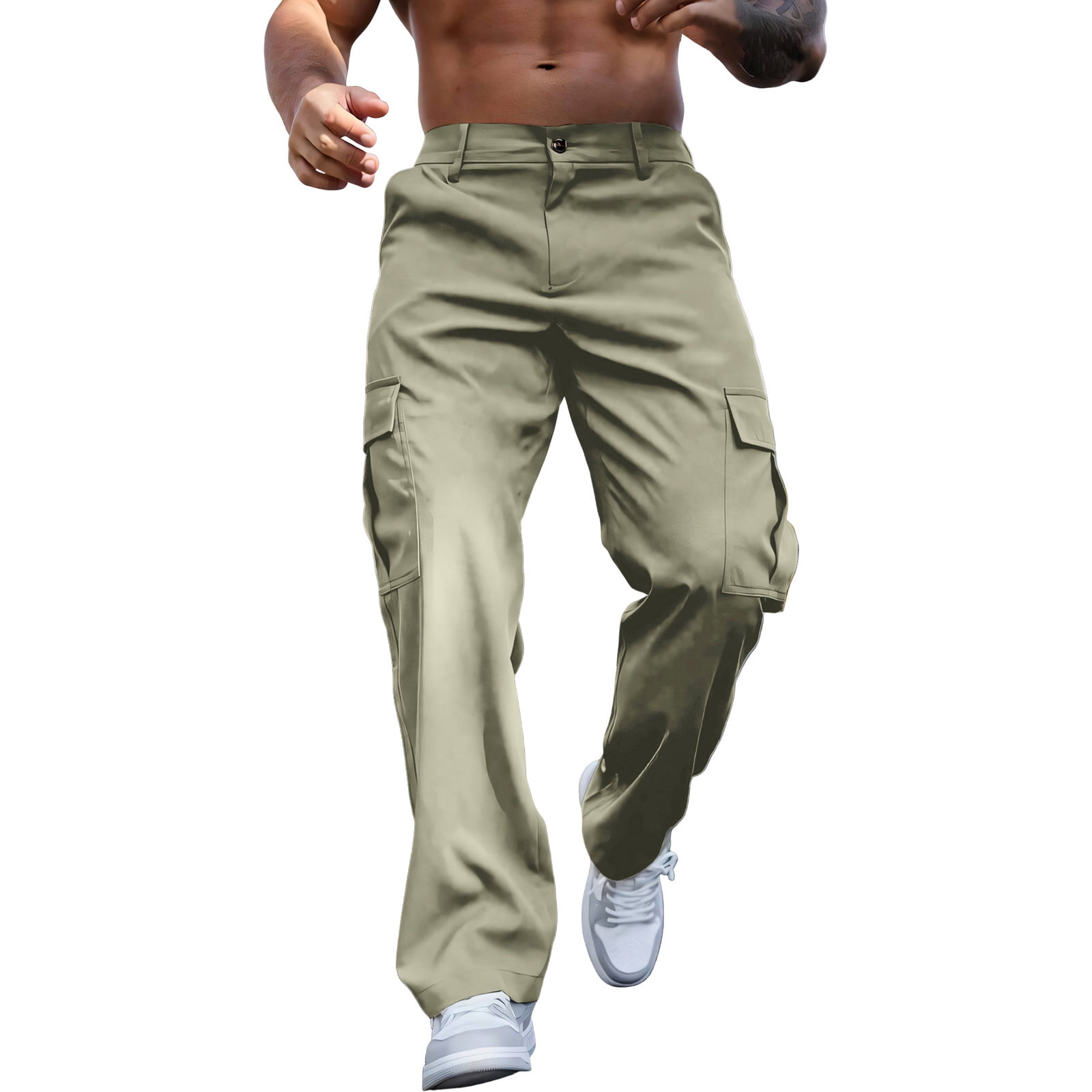 ADSSDQ Lightweight Cargo Pants for Men Athletic Casual Twill Baggy ...