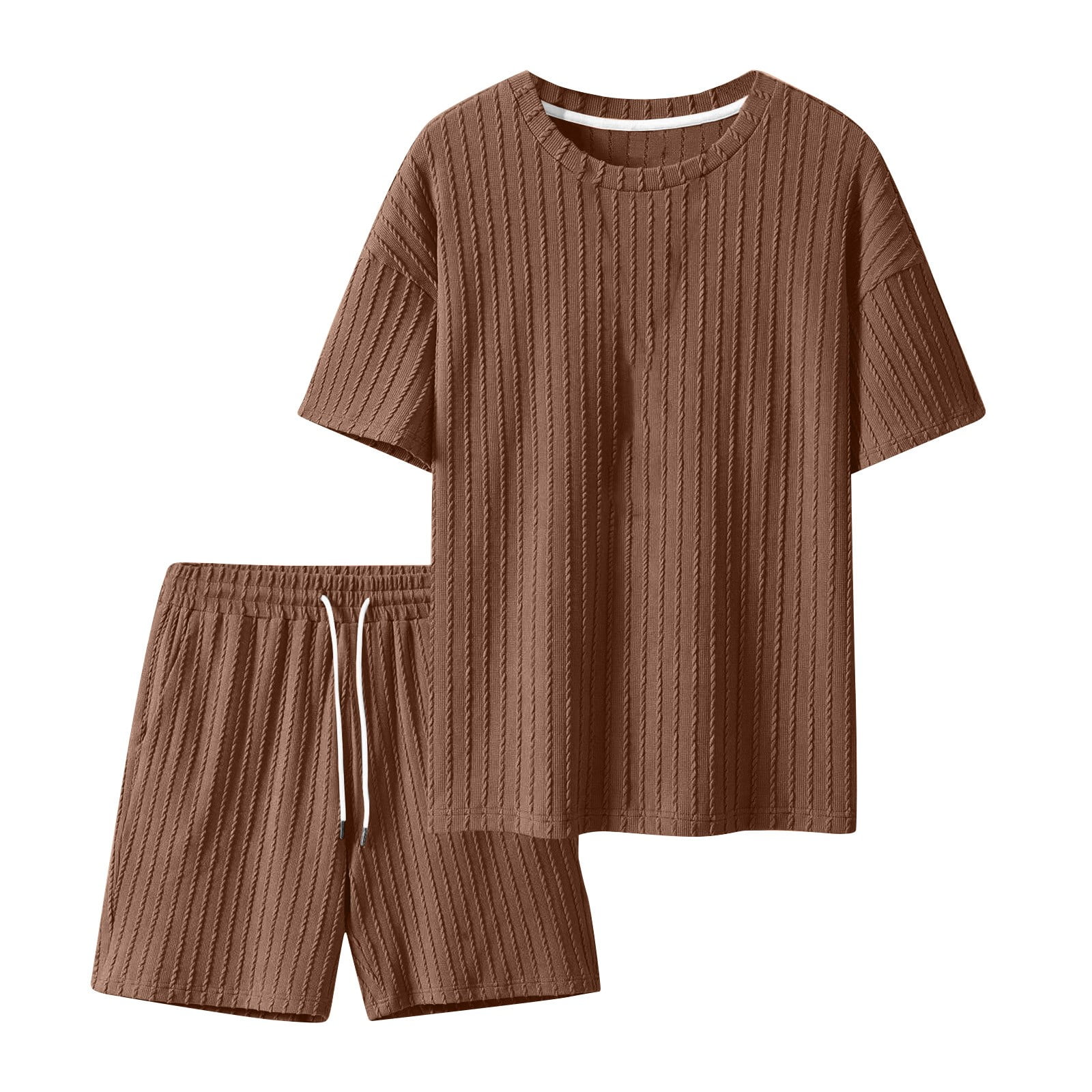 ADSSDQ Matching Pajamas for Couples 2 Piece Lounge Set Ribbed Knit ...